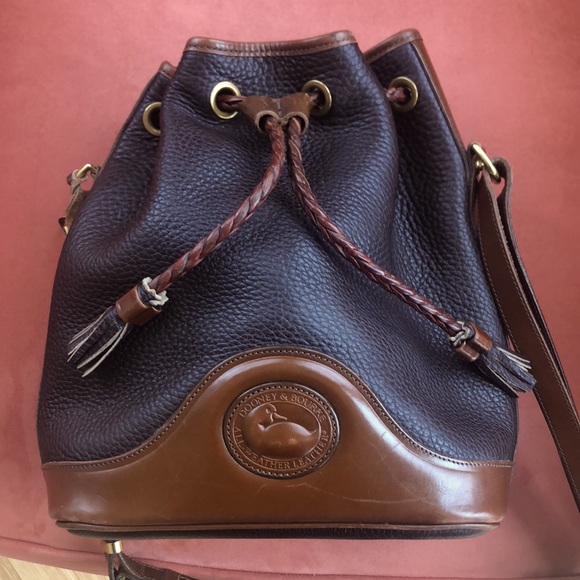 Dooney & Bourke | Bags | Vintage Dooney Bourke Drawstring Bucket Bag ...